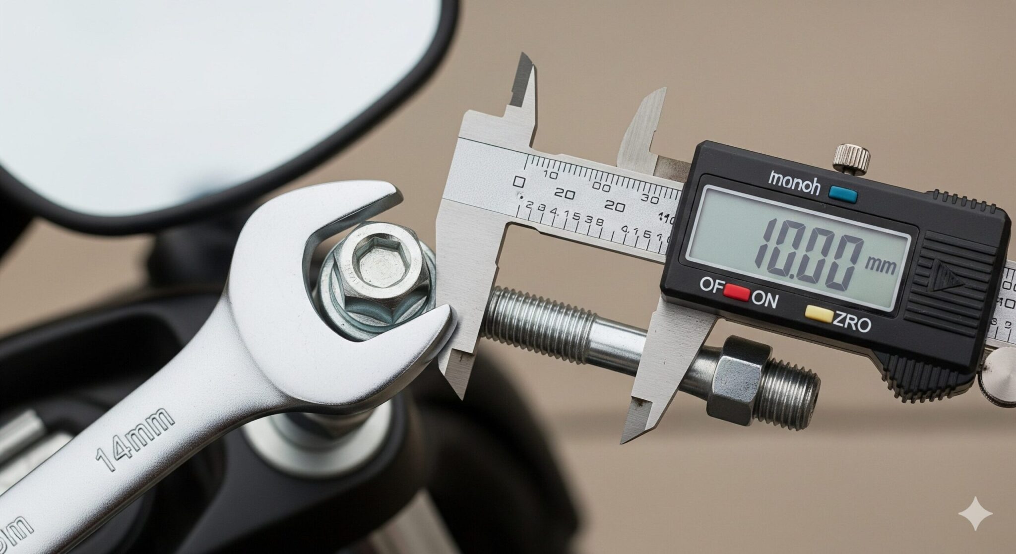 Dio110のミラー｜スパナでの調整術と逆ネジ・緩みの直し方