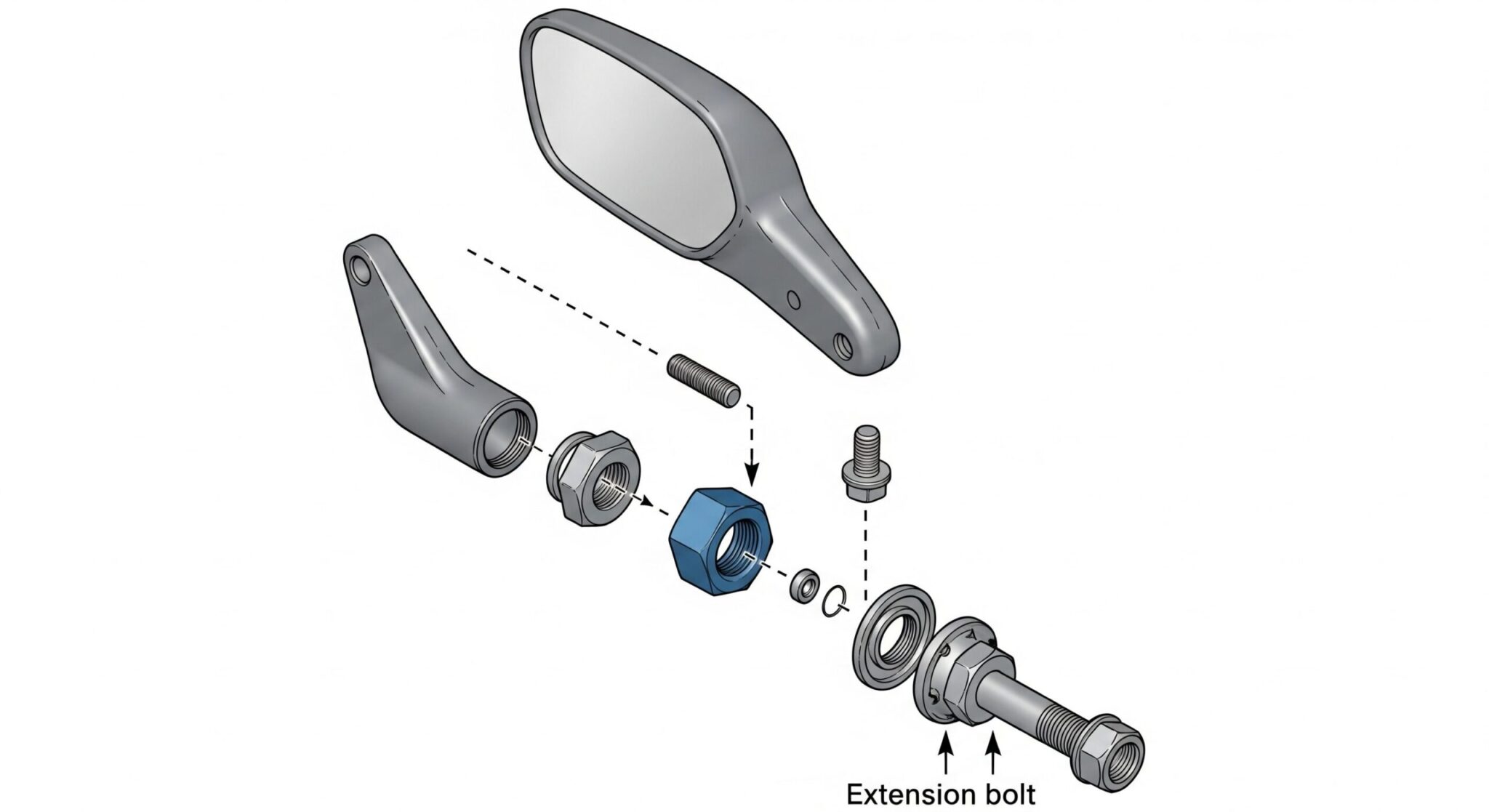 Dio110のミラー｜スパナでの調整術と逆ネジ・緩みの直し方